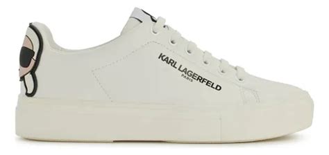 Tenis Mujer Karl Lagerfeld Chella Slip Sneaker Casual Blanco Envío Gratis