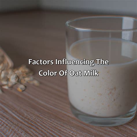 What Color Is Oat Milk