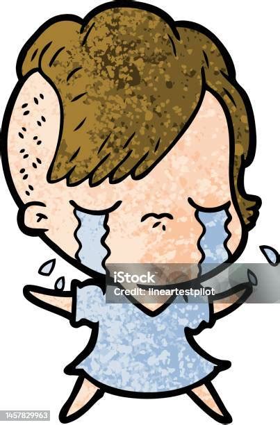 Cartoon Crying Girl Stock Illustration Download Image Now Adult Art Art Product Istock