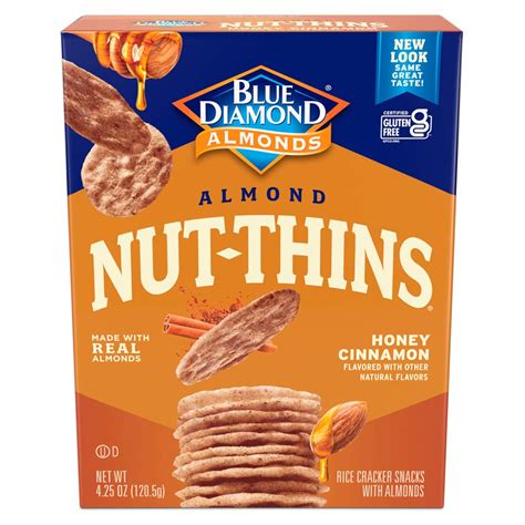 Blue Diamond Almonds Nut Thins Honey Cinnamon Gluten Free