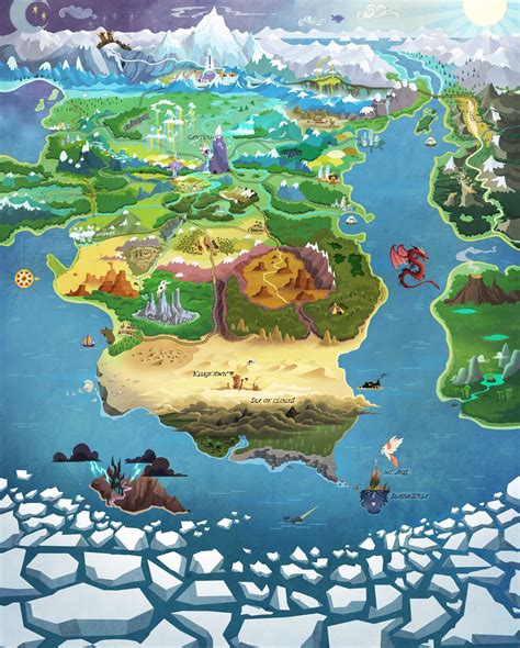 Image Mlp The Movie Background Art Expanded Map Of Equestria