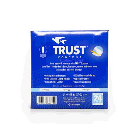 Trust® Condom Ultra Thin Powder Fresh Scent
