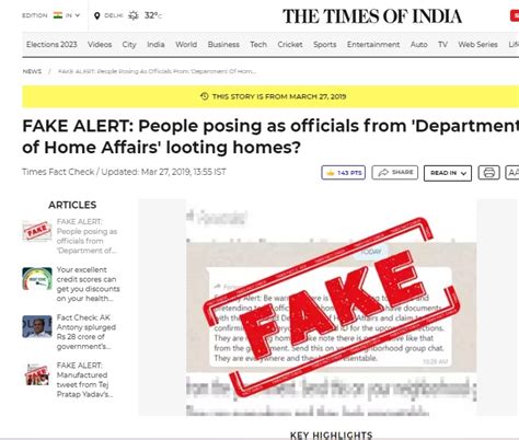 Fact Check Fake ‘high Security Alert Against Robbers Posing As Home