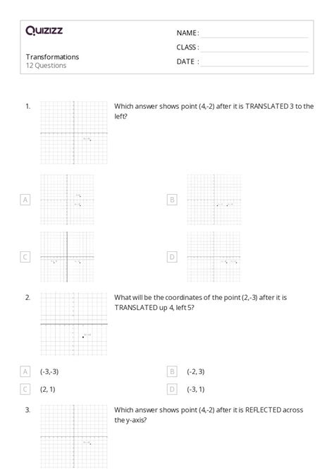 50 Transformations Worksheets For 5th Grade On Quizizz Free And Printable
