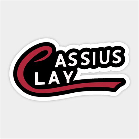 Cassius Clay Logo Logos Sticker Teepublic