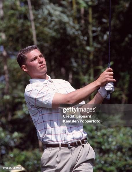 Trip Kuehne American Amateur Golfer In Action During The Us Masters