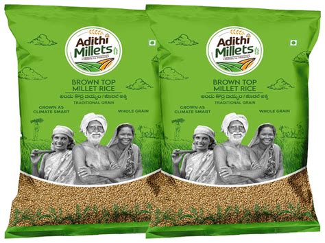 Adithi Millets Brown Top Millet Rice 500gm Each Buy Combo Pack Of 2 0 Packs At 𝗯𝗲𝘀𝘁 𝗽𝗿𝗶𝗰𝗲 In