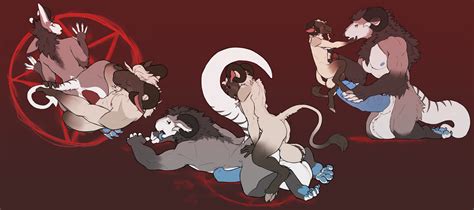 Rule 34 Anal Anal Sex Anthro Balls Big Balls Black Horn Blue Pawpads Blue Penis Bovid Brown