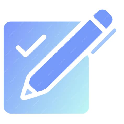 Premium Vector Edit Option Pencil Checkbox Icon Colored Shapes Gradient