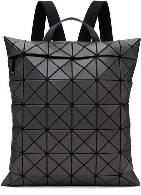 Bao Bao Issey Miyake Gray Flat Pack Backpack Bao Bao Issey Miyake