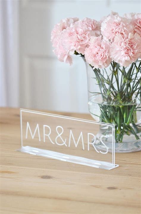 Mr And Mrs Acrylic Wedding Sign Wedding Decor F Vicedeal