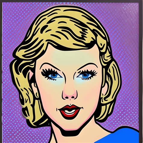 Taylor Swift Pop Art Graphic · Creative Fabrica