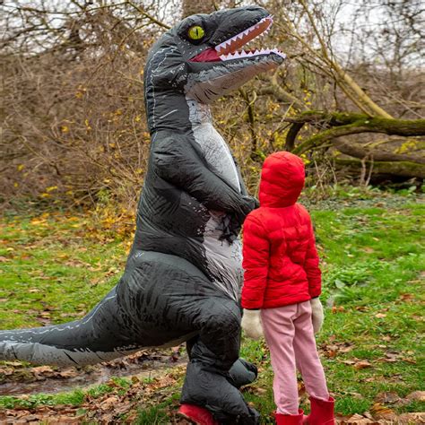 Dinosaur Costume Adult Inflatable Raptor Onesies Blow Up