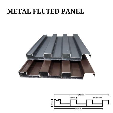 Modern Aluminum Fluted Panel Durable Lightweight Cladding Contemporary