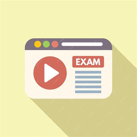 Premium Vector Online Exam Interface Vector Illustration