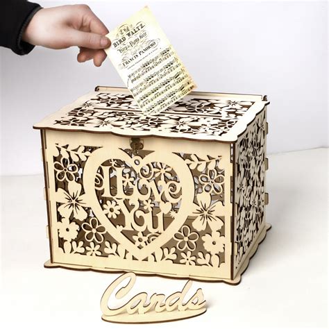 Wedding Card Box For Reception Rustic Wood Card Grandado