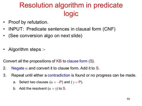 knowledge representation and predicate logic