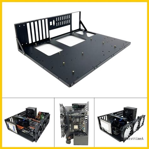 Fir Gpu Aluminum Open Miner Mining Frame Rig Case Support Computer
