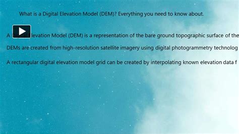 Ppt What Is A Digital Elevation Model Dem Everything You Need To Know About Powerpoint