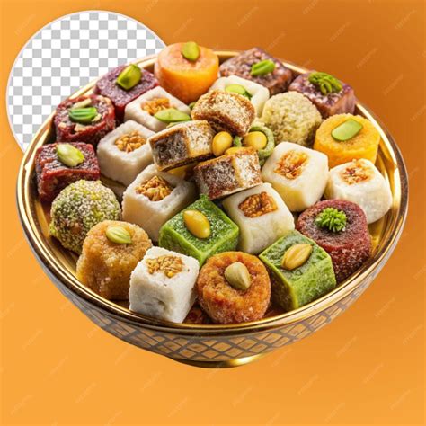 A Persian Candy Dish Filled With Traditional Sweet Premium Ai Generated Psd