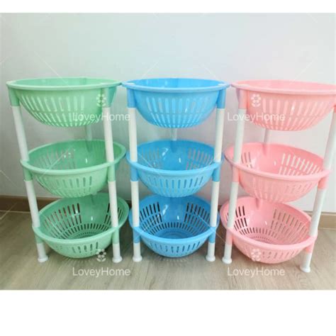 Round Multipurpose Rack Big Small Rak Barang Serbaguna Kecil Kitchen
