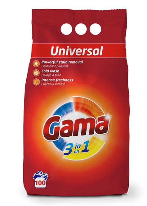 Стиральный порошок автомат GAMA 6 кг Universal 3 в 1 100 стирок ...