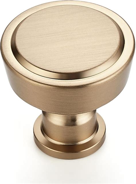 Ravinte 10 Pack Champagne Bronze Kitchen Cabinet Knobs Single Hole