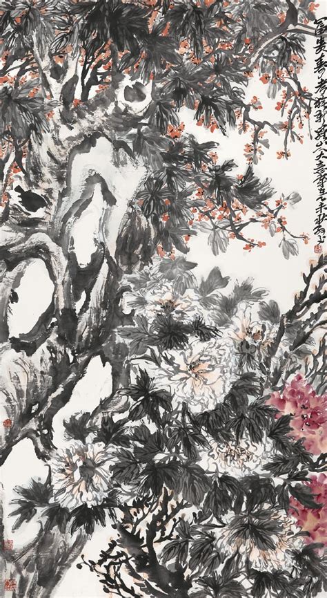 孙飞花鸟作品画家孙飞作品欣赏北京小小艺术网