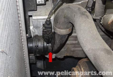 Pelican Parts Technical Article Bmw X3 Radiator Outlet Temperature Sensor Replacing
