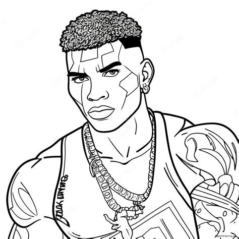 Nle Choppa Coloring Sheets Coloring Pages