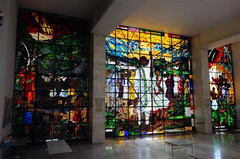 Laureate Afework Tekle Poses Before His Work Total Liberation Of