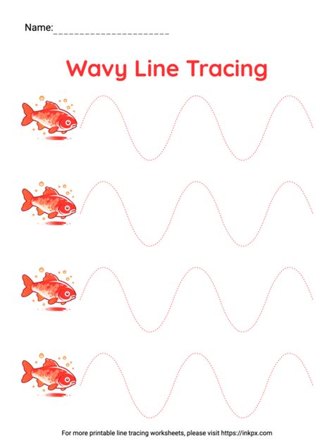 Free Printable Wavy Line Tracing Worksheets In Pdf Png And  Formats