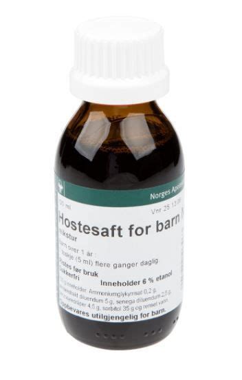 Kjøp Hostesaft For Barn Naf Mikstur 100 Ml Hos Med24 No