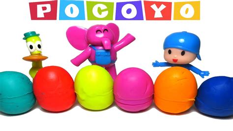 Pocoyo And Pato Ely Play Doh 6 Shopkins Surprise Eggs Huevos Sorpresa