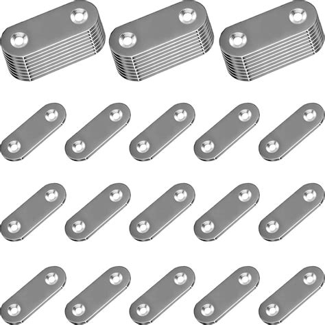 10pcs Flat Straight Brace Brackets8 18 Stainless Steel