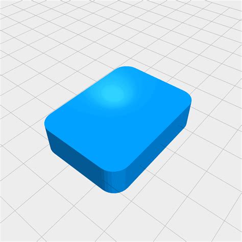 Extruded Rounded Rectangle Customizable