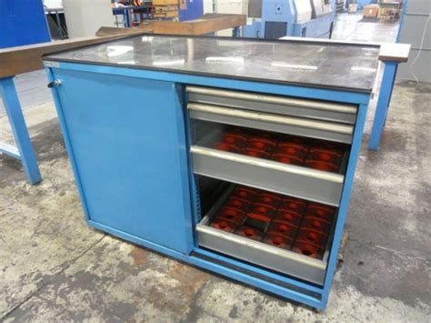 Fami Steel Tooling Cupboard With Sliding Doors And Drawers 56 Wide X 31 Deep X 41 High