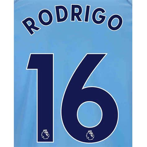 Manchester City 202223 Home Rodrigo 16 Jersey Name Set Navy
