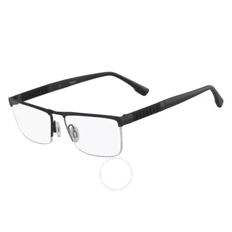 Flexon Mens Gunmetal Square Eyeglass Frames Flexon E1112 33 57 750666988500 Eyeglasses Jomashop
