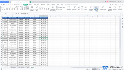 How To Set A Worksheet In WPS Spreadsheet WPS Academy Free Office Courses