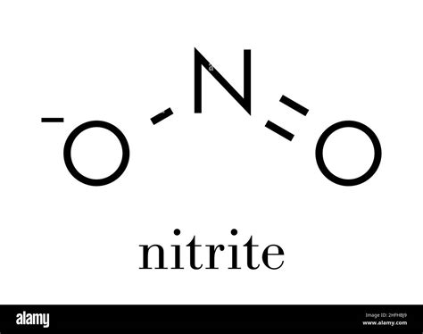 Structure Chimique Du Nitrite De Sodium Banque Dimages Vectorielles