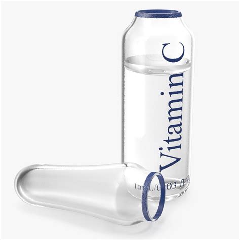 Ascorbic Acid 1ml Ampoule 3d Model Turbosquid 1694044