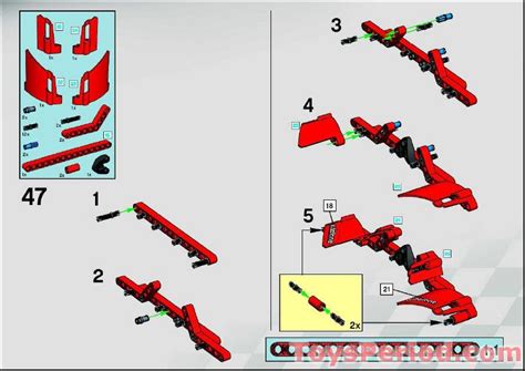 Lego 8674 Ferrari F1 Racer 18 Instructions And Parts List