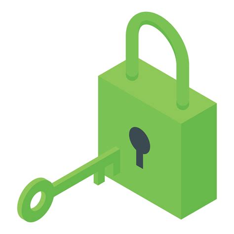 Padlock Ssl Certificate Icon Isometric Style 15872950 Vector Art At