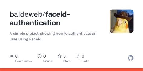 GitHub Baldeweb Faceid Authentication A Simple Project Showing How To Authenticate An User