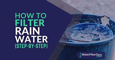 How To Filter Rain Water For Drinking In 2 Easy Steps