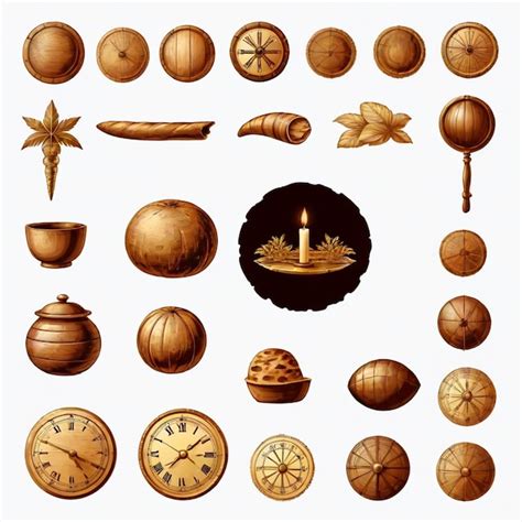 Oldest Vector Set White Background Isolated A High Qual Premium Ai