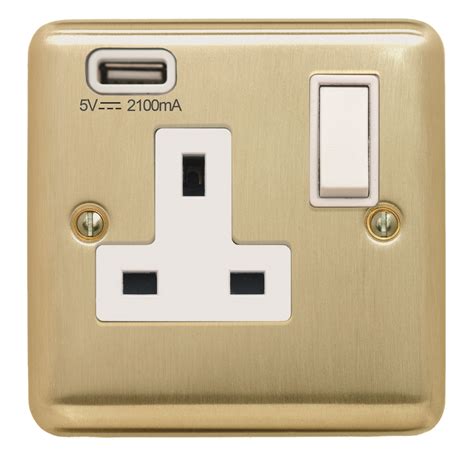 13A USB Socket Outlets Contactum