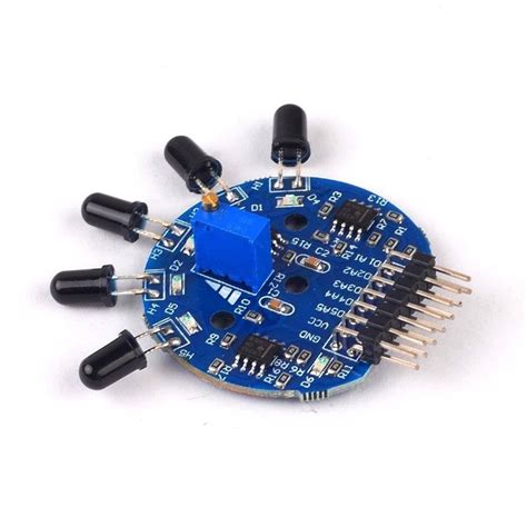 5 Way Flame Sensor Module 5 Road Digital Analog Signal Dual Output Fire