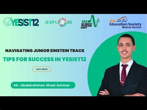 Abdelrahman Wael Abdelrahman Rashad Ammar On Linkedin Tips For Success In Yesist12 2024